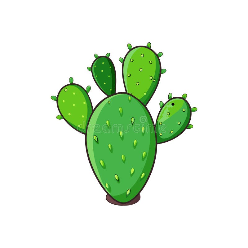 Stunning Nopal Illustration with Rich Texture Stock Image ...