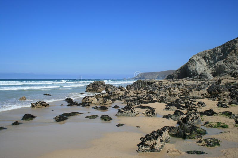 Sandymouth Beach , Stibb, Cornwall Uk Stock Photo - Image of beach ...