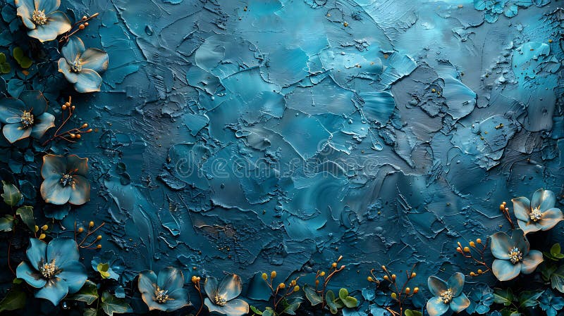 Elegant Ornament Frame: Exquisite Oil Painting on Canvas Stock Photo ...