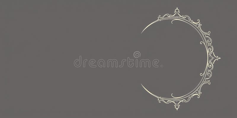 Exquisite Ornate Circular Frame a Sophisticated Background for Elegant ...