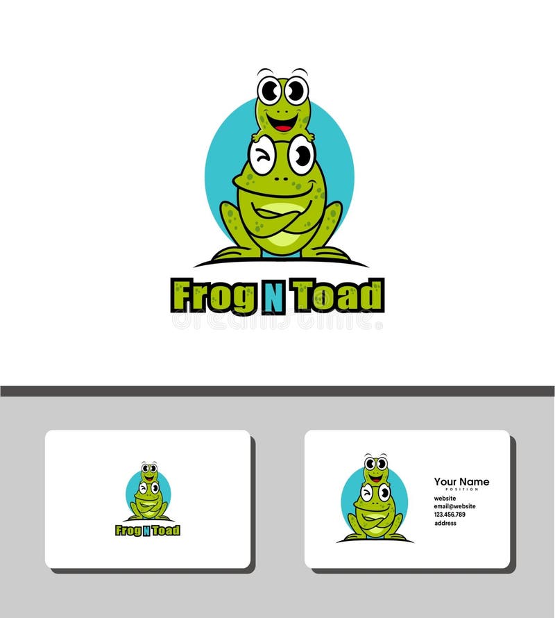 Stunning and Outstanding of Frog and Toad Logo Stock Vector ...