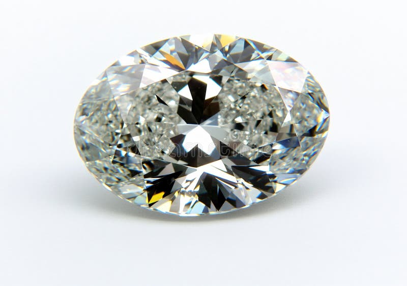 Stunning Oval Cut Diamond Gemstone Shiny Sparkle High Quality Image ...
