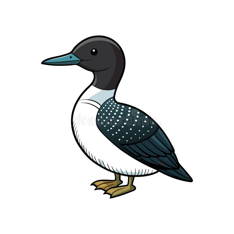 Stunning Pacific Loon Bird in Natural Setting Stock Image ...