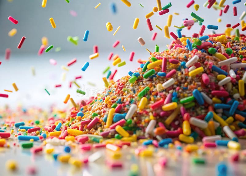 A Stunning Panorama of Exploding Sprinkles a Visual Feast for Donut ...