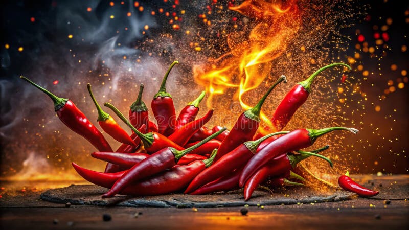 Stunning Panorama of Vibrant Red Chili Peppers a SpiceFilled Visual ...