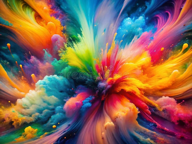 Stunning Panoramic Abstract Paint Splatter Background a Dynamic Visual ...