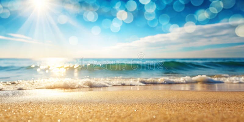 Stunning Panoramic Beachscape Abstract Impression of a Sunny Summer Day ...