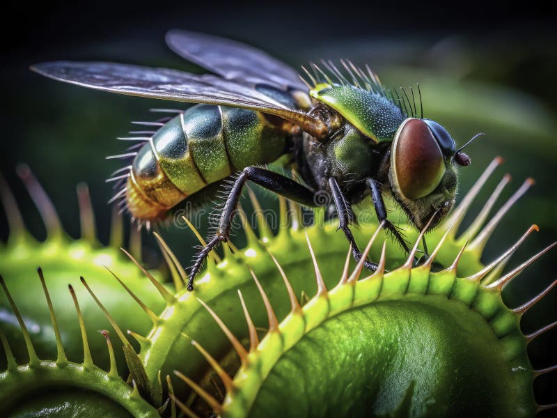 Stunning Panoramic CloseUp of a Venus Flytrap Consuming a Fly a ...