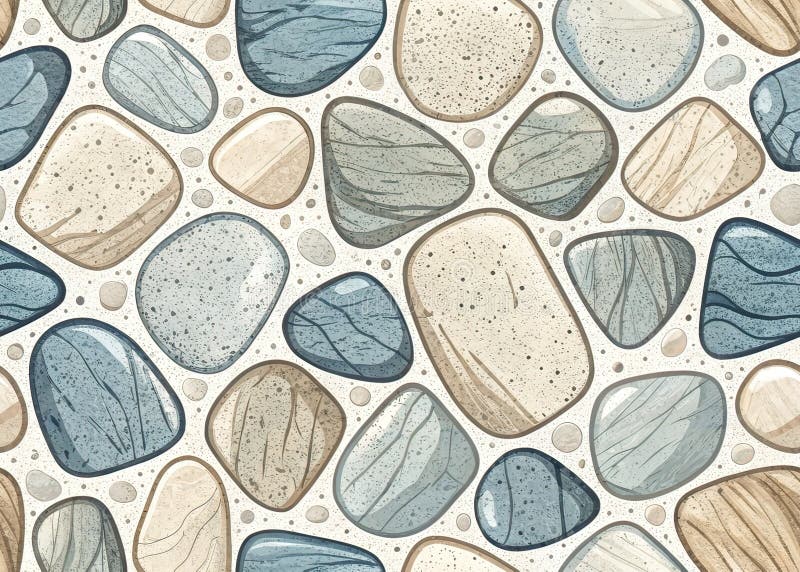 Stunning Panoramic Manga Stone Pattern a Flat Design Aesthetic for ...