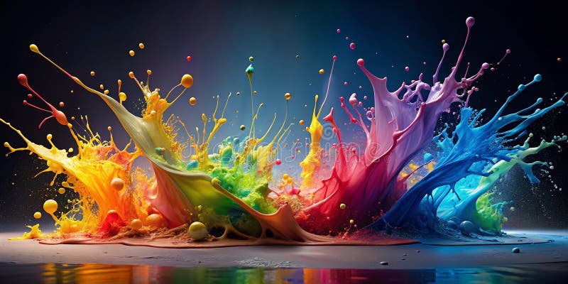 Stunning Panoramic Paint Splatter Backgrounds a Vibrant Collection of Artistic Digital Backdrops ...