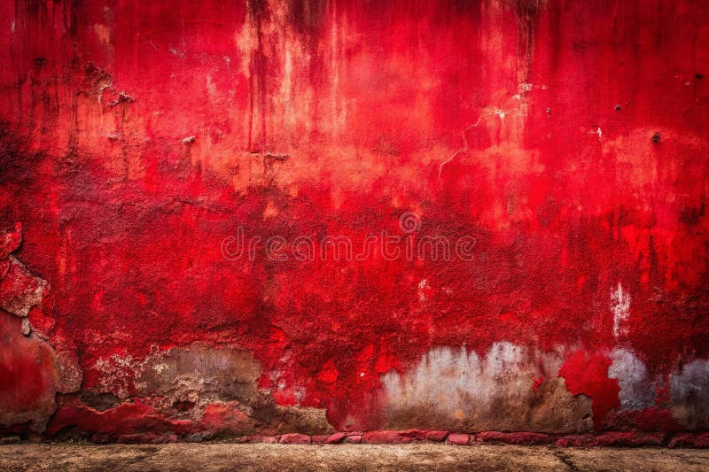 Stunning Panoramic Red Grunge Concrete Wall Texture Ideal for ...