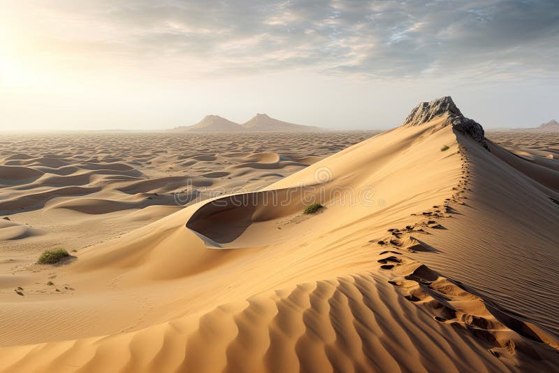 Stunning Panoramic Shot of a Dramatic Desert Landscape, with Towering ...