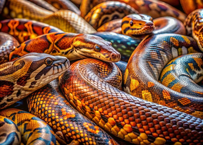 Stunning Panoramic Snake Image a Captivating Visual for the Year of the ...