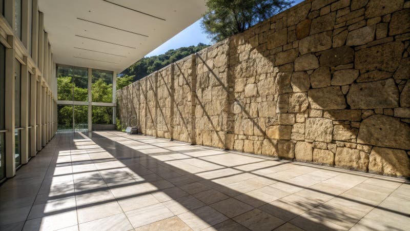Stunning Panoramic Stone Wall Photography with Tiled Floor a Versatile ...