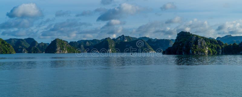 Stunning Panoramic View of Ha Long Bay, Vietnam Stock Image - Image of ...