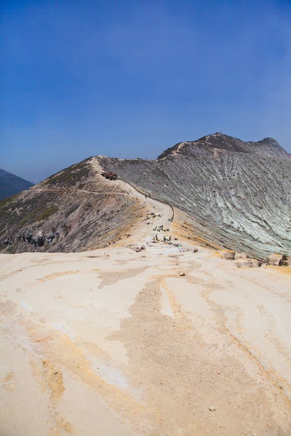 Stunning Panoramic View of the Ijen Volcano Complex with Mountains ...