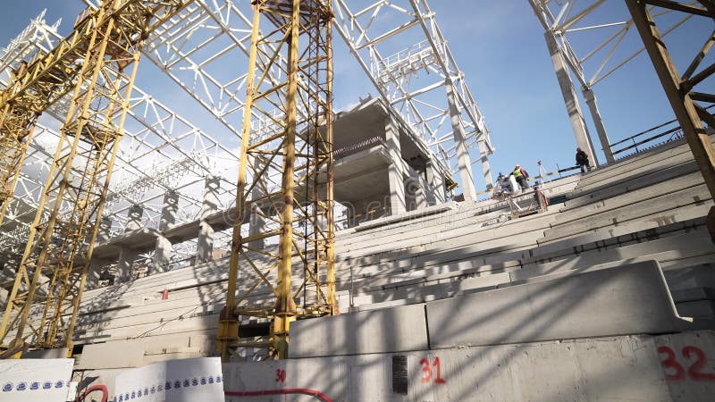 Construction Progress: Modern Building Framework and Steel Structure ...