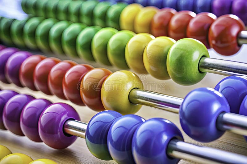 A Stunning Panoramic View of Trendy Abaci Celebrating Ancient Wisdom and Modern Design for Math ...