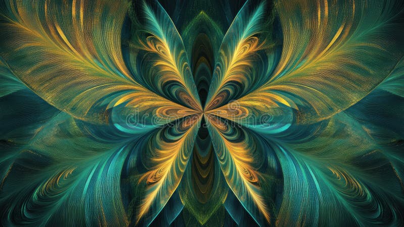 Stunning Pattern of Overlapping Peacock Feathers with Space for Text and Design Elements ...