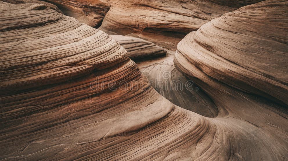 Stunning Patterns of Sandstone Formations in Warm Earthy Tones and ...
