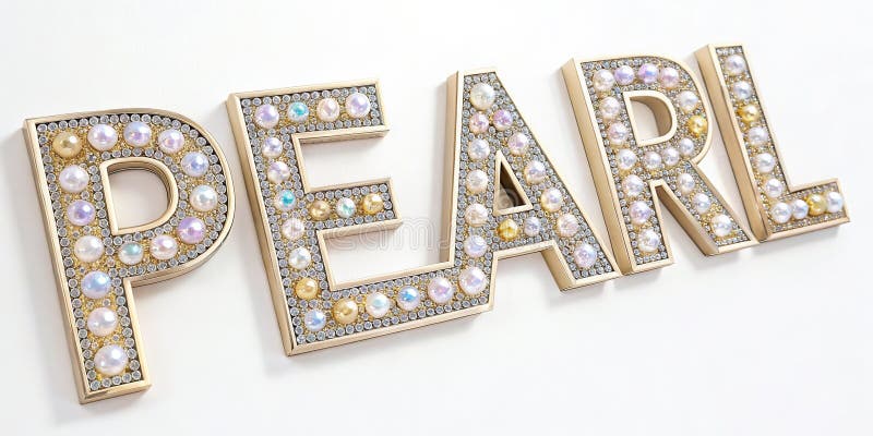 Stunning Pearl Text Effect Design Template Editable AI Art for Posters ...
