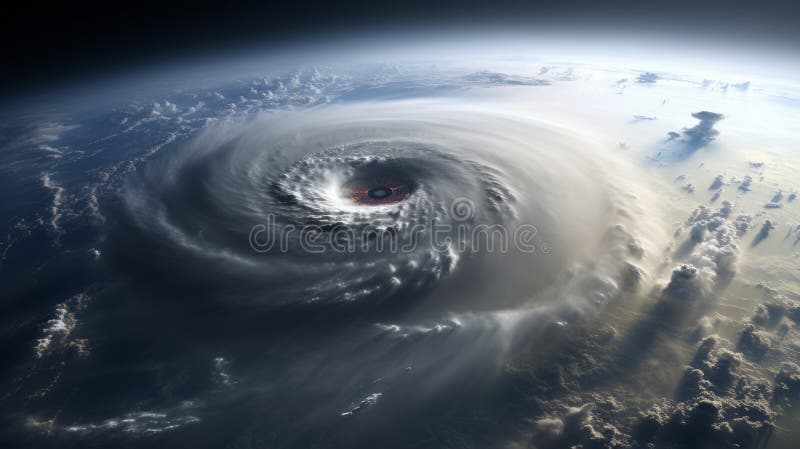 Stunning Perspective of a Hurricane Captured from Space, Showcasing ...