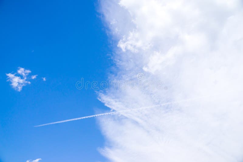 Half cloud over blue sky stock image. Image of create - 277845053