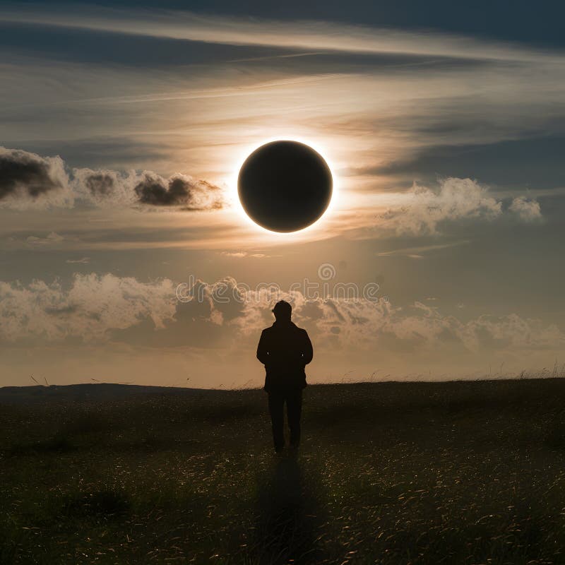 Stunning Photo Captures Solar Eclipse in Afternoon Sky Stock ...