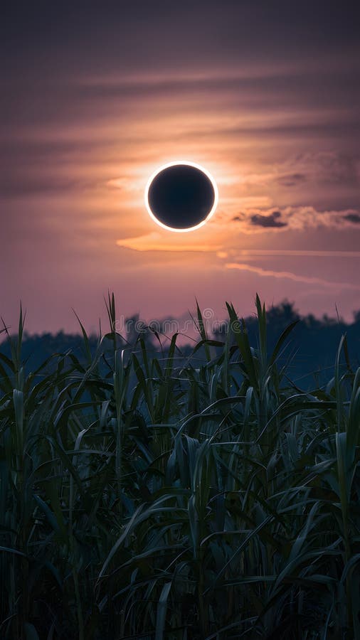 Stunning Photo Captures Solar Eclipse in Afternoon Sky Stock ...