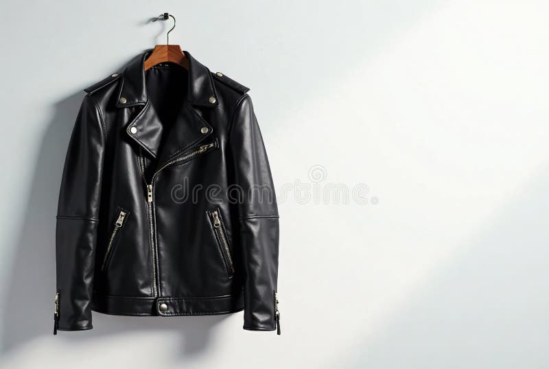 Sleek Contemporary Jacket on Hanger AIPowered Photorealistic Fashion ...