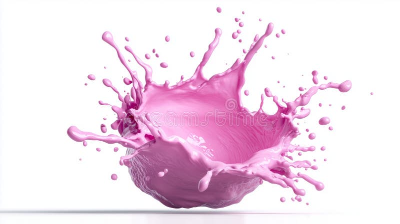 Stunning Pink Liquid Splash Capturing Dynamic Movement and Energy Stock ...