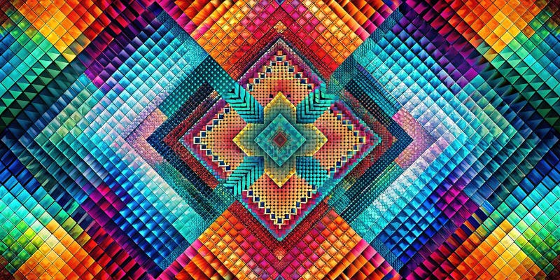 Stunning 1024x1024 Pixel Art Abstract Background Vibrant Geometric ...