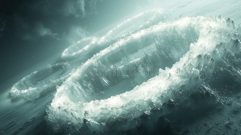 Celestial Ice Rings: a Symphony of Frozen Wonder in the Cosmos Stock ...
