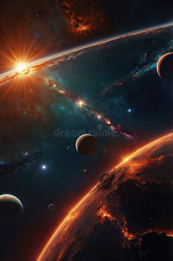 Stunning Planetary System with Multiple Planets and Cosmic Sunrise ...