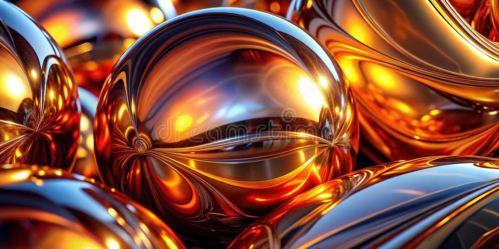 Stunning Polished Metal Surface a HighGloss Reflection of Light and ...