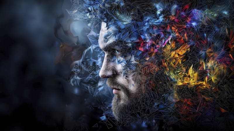 A Stunning Portrait of an Artist Digital Realm Visual Art Surreal ...