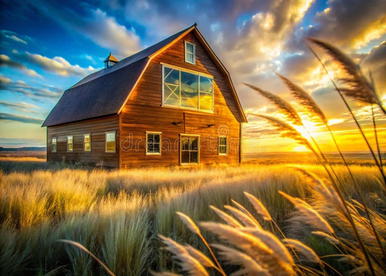 Stunning Prairie Barn Conversion Rustic Modern Design with Ribbon ...