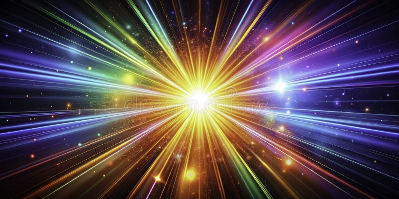 Stunning Product Photography Vibrant Colorful Rays of Light Explode ...