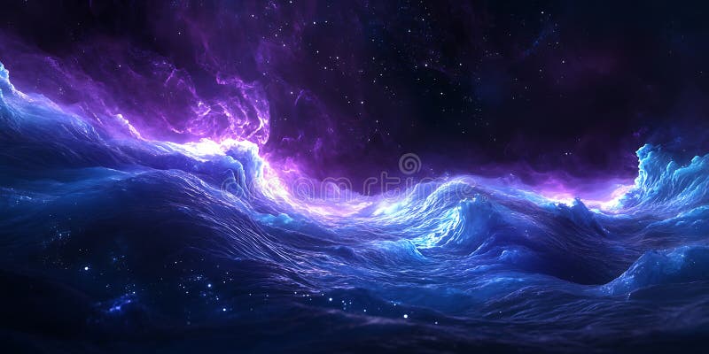 Stunning Purple and Blue Nebula Cosmic Background Image for Desktop ...