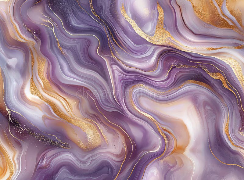 Stunning Purple and Gold Marble Background with Flowing Patterns and ...