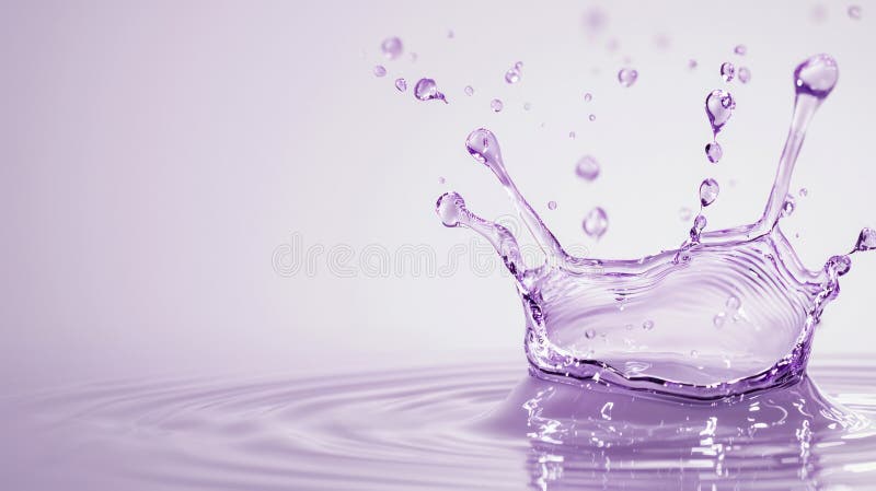 Stunning Purple Liquid Splash Creates Mesmerizing Effect in Water Stock ...