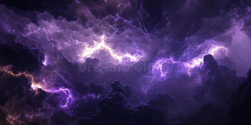 Stunning Purple Nebula a Cosmic Background Image Stock Illustration ...