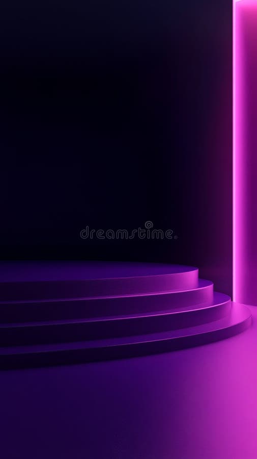 Stunning Purple Neon Stage Design for Futuristic Presentations and ...