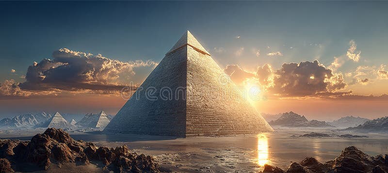 Stunning Pyramids at Sunset a Breathtaking View of Ancient Architecture ...