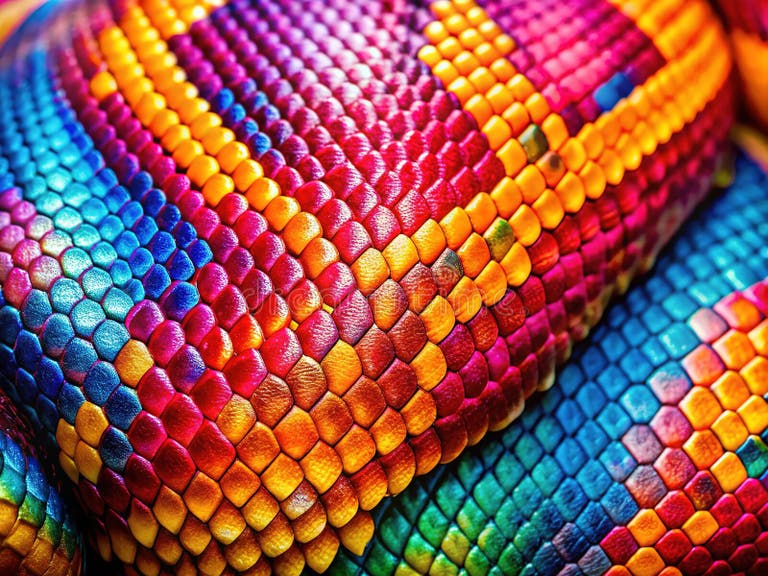 Stunning Python Skin Texture Background Vibrant Colors Sharp Details ...