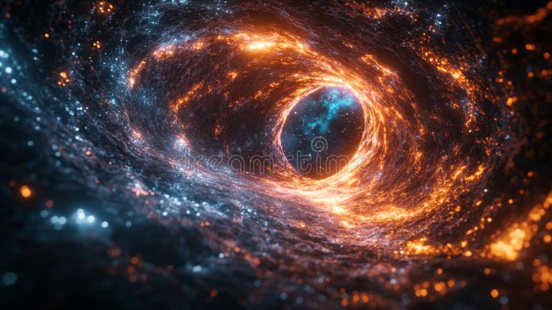 Dazzling Quantum Vortex in Space with Dynamic Light Streams Stock ...