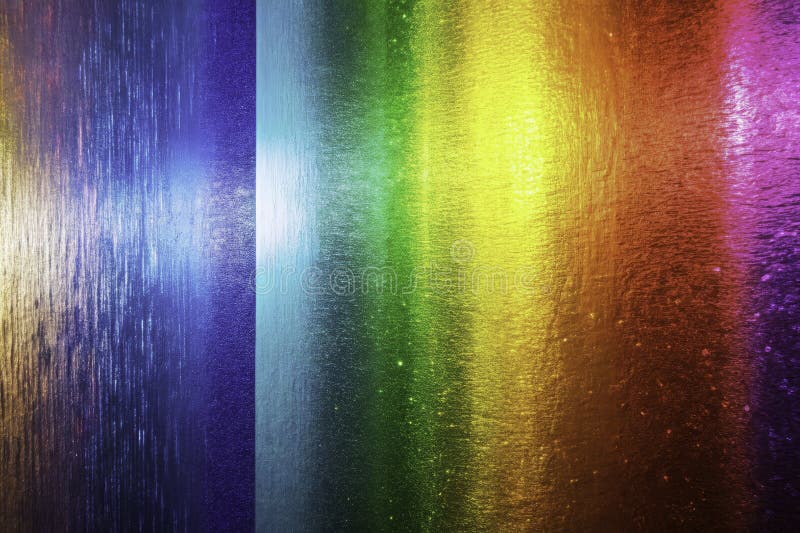 A Stunning Rainbow Metallic Background: Vibrant Colors and Reflective ...
