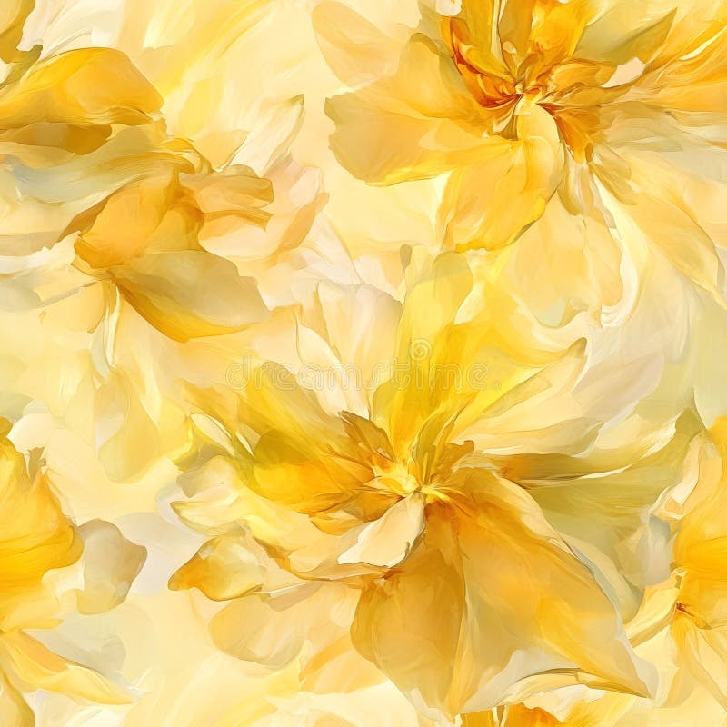 Stunning Ray Flower Pattern in Bright Yellow - a Celebration of Nature ...