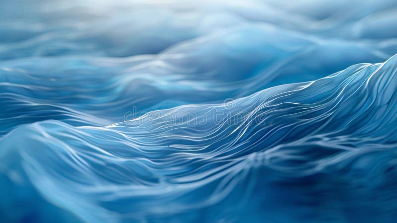 Stunning Realistic Image of Blue Wave Grid Background with Smooth ...