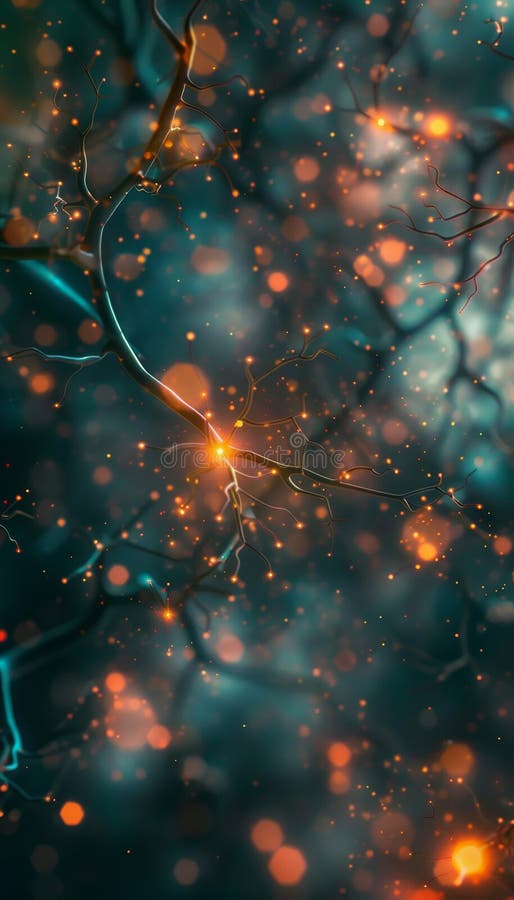 A Stunning Realistic Image of Radiant Neuron Cells Representing Mind ...